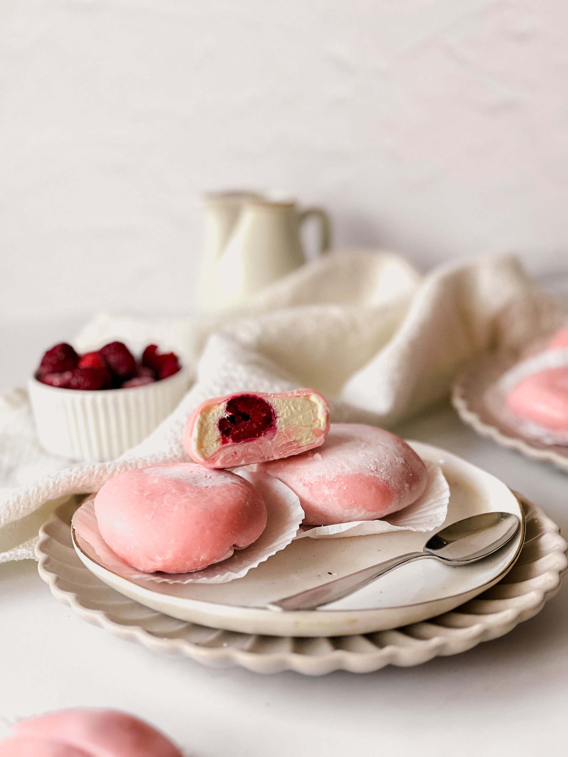 Mochi cu Înghețată și Zmeură | estera farcaș